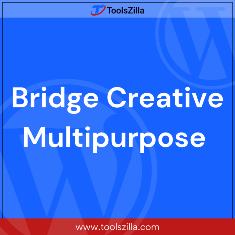 Bridge Creative Multipurpose WordPress Theme - ToolsZilla