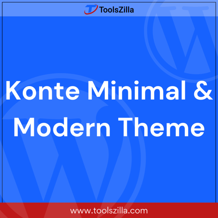Konte Minimal & Modern Theme - ToolsZilla