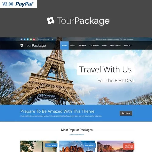 Tour Package – WordPress Travel-Tour Theme - ToolsZilla