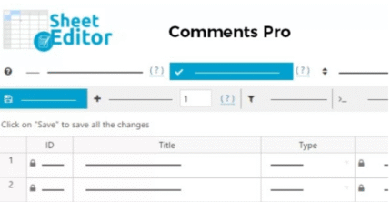 WP Sheet Editor Comments Pro - ToolsZilla